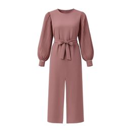 Modamihram Kleid Damen Gr&ouml;&szlig;e 44 ros&eacute; Winterkleid