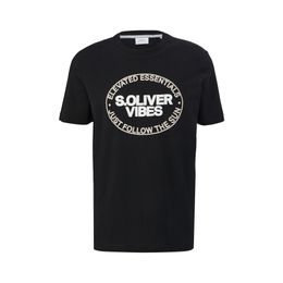 s.Oliver Shirt Herren Gr&ouml;&szlig;e L ecru / schwarz / wei&szlig;