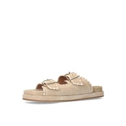 Manfield Pantolette Damen Gr&ouml;&szlig;e 42 beige