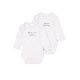 Liliput Baby-Body 'born in 2025' Jungen Gr&ouml;&szlig;e 44 schwarz / wei&szlig;