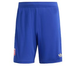 adidas Performance Sportshorts 'Olympique Lyonnais' Herren Gr&ouml;&szlig;e M sand / blau / hellrot / wei&szlig;