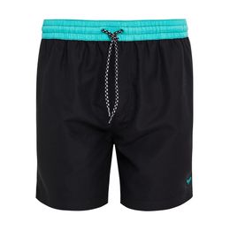 Threadbare. Threadbare Badeshorts 'Penglai' Herren Gr&ouml;&szlig;e S aqua / schwarz