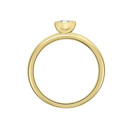 ONE ELEMENT Ring 'Zarge' Damen Gr&ouml;&szlig;e 51 gold