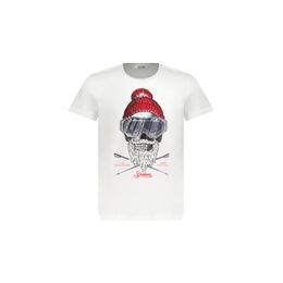 Deeluxe T-Shirt 'Pablo' Herren Gr&ouml;&szlig;e M grau / rot / wei&szlig;