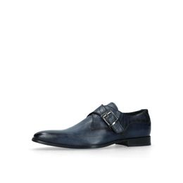 Manfield Schnallschuhe Herren Gr&ouml;&szlig;e 42 blau