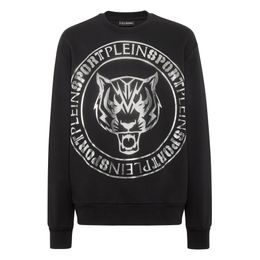 Plein Sport Sweatshirt 'Tiger' Herren Gr&ouml;&szlig;e XXS schwarz / wei&szlig;