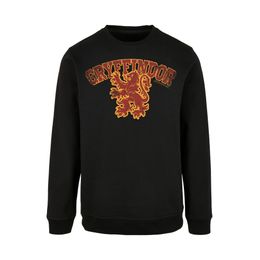 F4NT4STIC Sweatshirt 'Harry Potter Gryffindor Sport Emblem' Herren Gr&ouml;&szlig;e S goldgelb / merlot / schwarz