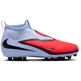 Nike Fu&szlig;ballschuh 'Phantom 6 High Acad' Jungen Gr&ouml;&szlig;e 35 taubenblau / rot / schwarz