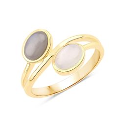 Rafaela Donata Ring Damen Gr&ouml;&szlig;e 50 creme / goldgelb / grau