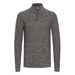 INDICODE Jeans Pullover 'Jador' Herren Gr&ouml;&szlig;e L dunkelgrau / wei&szlig;