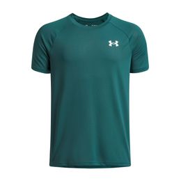 Under Armour Funktionsshirt 'Tech 2.0' Jungen Gr&ouml;&szlig;e 140/152 smaragd / wei&szlig;