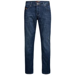Alessandro Salvarini Jeans Herren Gr&ouml;&szlig;e 30 dunkelblau / braun