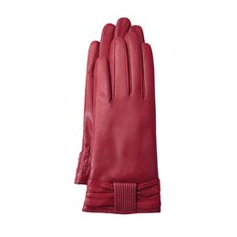 Gretchen Fingerhandschuhe 'Bow' Damen Gr&ouml;&szlig;e M/L rot
