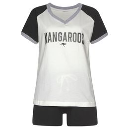 Kangaroos Shorty Damen Gr&ouml;&szlig;e M grau / schwarz / wei&szlig; Winterkleid