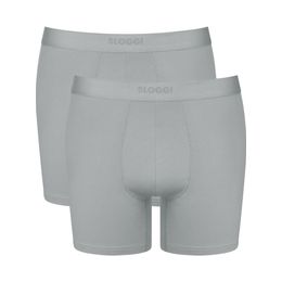 Sloggi Retro Pants ' EVER Ease Short ' Herren Gr&ouml;&szlig;e L grau / silber