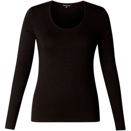 Base Level Curvy Shirt Damen Gr&ouml;&szlig;e XXXL schwarz