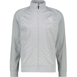 Sergio Tacchini Trainingsjacke 'Ghibli' Herren Gr&ouml;&szlig;e XL grau / hellgrau / wei&szlig;