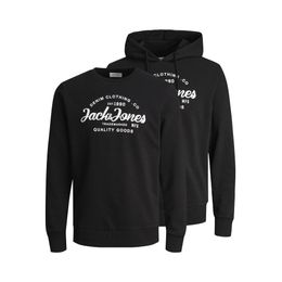 Jack & Jones Jack & Jones Sweatshirt 'JJForest' Herren Gr&ouml;&szlig;e M schwarz / wei&szlig;