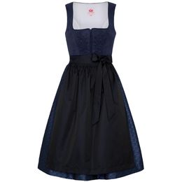 Spieth & Wensky Spieth & Wensky Dirndl 'Felina' Damen Gr&ouml;&szlig;e 42 dunkelblau / schwarz