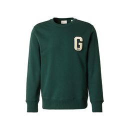 Gant Sweatshirt Herren Gr&ouml;&szlig;e S ecru / dunkelgr&uuml;n / schwarz