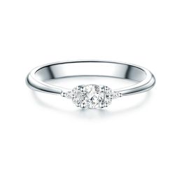 Trilani Ring Damen Gr&ouml;&szlig;e 50 silber