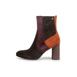 Floris van Bommel Stiefelette 'Kaci 01' Damen Gr&ouml;&szlig;e 37 dunkelbraun / mandarine / bordeaux Winterschuhe