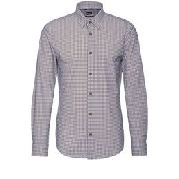 BOSS Hemd 'P-Roan' Herren Gr&ouml;&szlig;e M navy / khaki / wei&szlig;