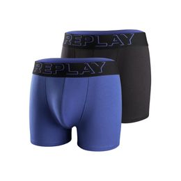 Replay Boxershorts Herren Gr&ouml;&szlig;e M royalblau / schwarz