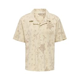Only & Sons Only & Sons Hemd 'Baggio' Herren Gr&ouml;&szlig;e XS sand / braun