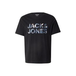 Jack & Jones Jack & Jones T-Shirt 'JJEBryan' Herren Gr&ouml;&szlig;e XXL himmelblau / orange / schwarz / wei&szlig;