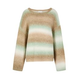 Apricot Pullover Damen Gr&ouml;&szlig;e XXL dunkelbeige / mint / wei&szlig;