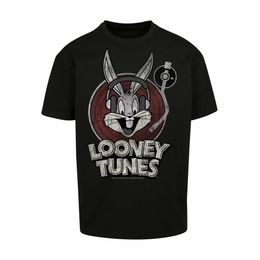 F4NT4STIC T-Shirt 'Looney Tunes Bugs Bunny' Herren Gr&ouml;&szlig;e XS grau / dunkelgrau / feuerrot / schwarz