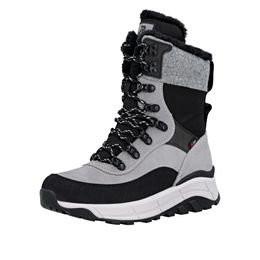 Rieker Snowboots Damen Gr&ouml;&szlig;e 36 grau / schwarz Winterschuhe