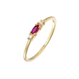 Elli Premium Ring 'Vintage' Damen Gr&ouml;&szlig;e 52 goldgelb / pink