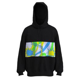 Elho Sweatshirt 'Arosa 89' Herren Gr&ouml;&szlig;e S azur / grasgr&uuml;n / flieder / schwarz