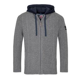 Spieth & Wensky Spieth & Wensky Strickjacke 'Athan' Herren Gr&ouml;&szlig;e M navy / hellgrau