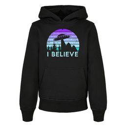 F4NT4STIC Sweatshirt 'I Believe UFO' M&auml;dchen Gr&ouml;&szlig;e 146/152 blau / hellblau / lila / schwarz