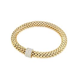 Lulu & Jane Lulu & Jane Armband Damen Gr&ouml;&szlig;e 22 goldgelb / silber