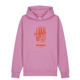 Watapparel Hoodie 'Sardines Portugal' Herren Gr&ouml;&szlig;e S rosa / rot