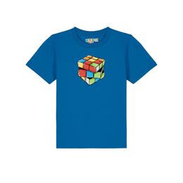Watabout.kids T-Shirt 'Pixel Zauberw&uuml;rfel' Jungen Gr&ouml;&szlig;e 152/158 royalblau