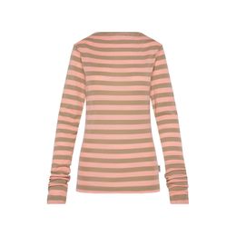 Senses.the Label Gestreiftes Longsleeve TI:VOLI mit schmalem Mock-Kragen Damen Gr&ouml;&szlig;e XS orange