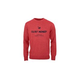 Surf Monkey Sweatshirt Herren Gr&ouml;&szlig;e XL dunkelrot