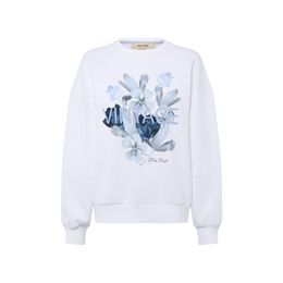 MOS MOSH Sweatshirt 'Nati' Damen Gr&ouml;&szlig;e S blau / wei&szlig;