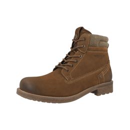 Wrangler Schn&uuml;rboots 'Hill Men High' Herren Gr&ouml;&szlig;e 42 hellbeige / braun
