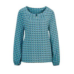 GOLDNER Bluse Damen Gr&ouml;&szlig;e XXL blau / mischfarben