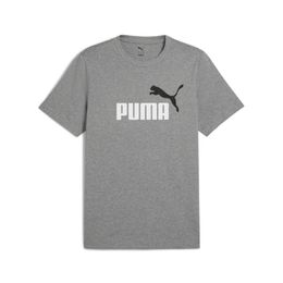 Puma T-Shirt 'Essentials No. 1' Herren Gr&ouml;&szlig;e L graumeliert / schwarz / wei&szlig;