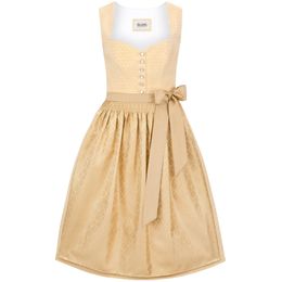 Stockerpoint Dirndl 'Daniela' Damen Gr&ouml;&szlig;e 42 hellgelb / wei&szlig;