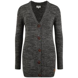 oxmo Strickjacke 'Philemona' Damen Gr&ouml;&szlig;e XXL braun / anthrazit