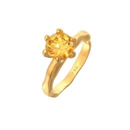 Elli Ring Edelstein Ring Damen Gr&ouml;&szlig;e 52 gold