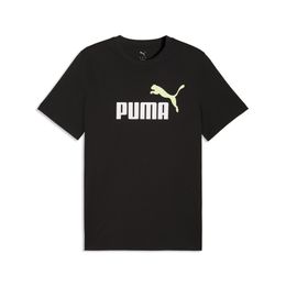 Puma T-Shirt 'ESS No. 1' Herren Gr&ouml;&szlig;e L apfel / schwarz / wei&szlig;